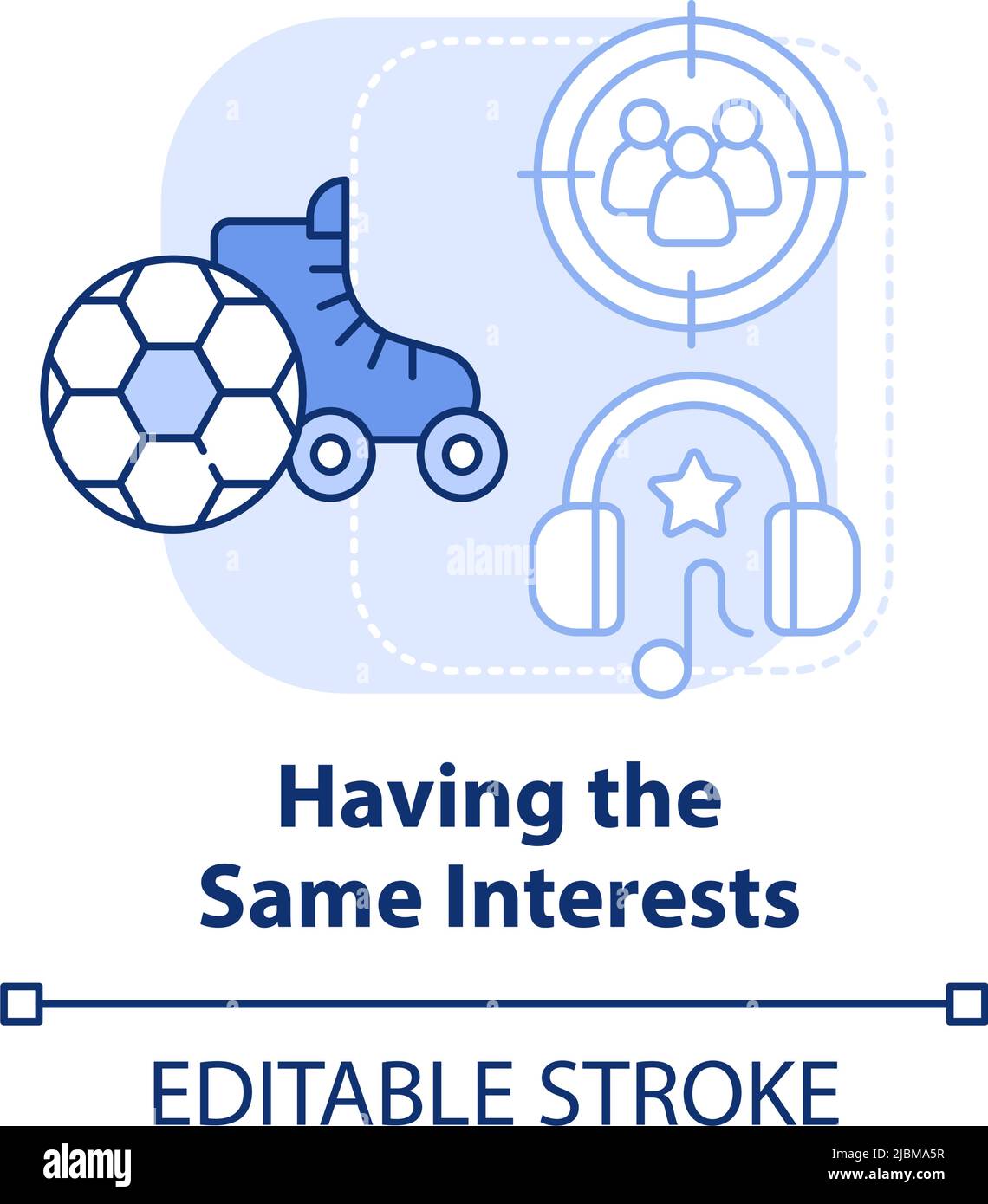 Share common interests Stock Vector Images - Alamy