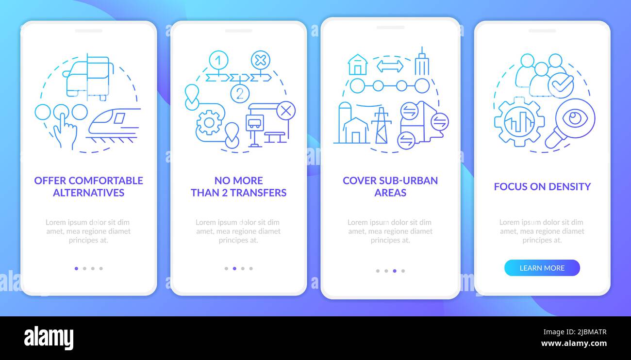 Building mobility services blue gradient onboarding mobile app screen ...
