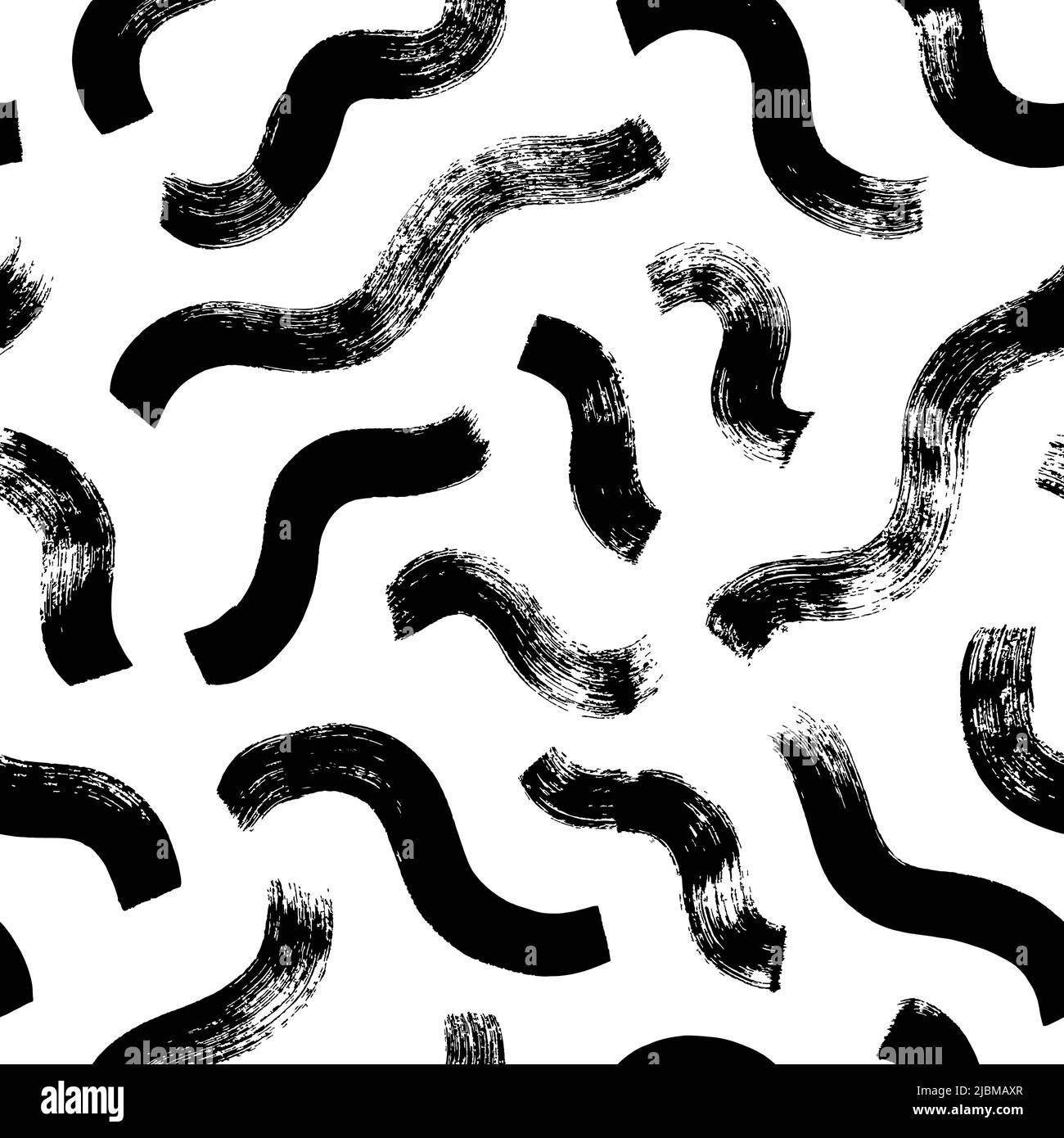 Hand drawn seamless wavy short line pattern Stock Vector Image & Art ...