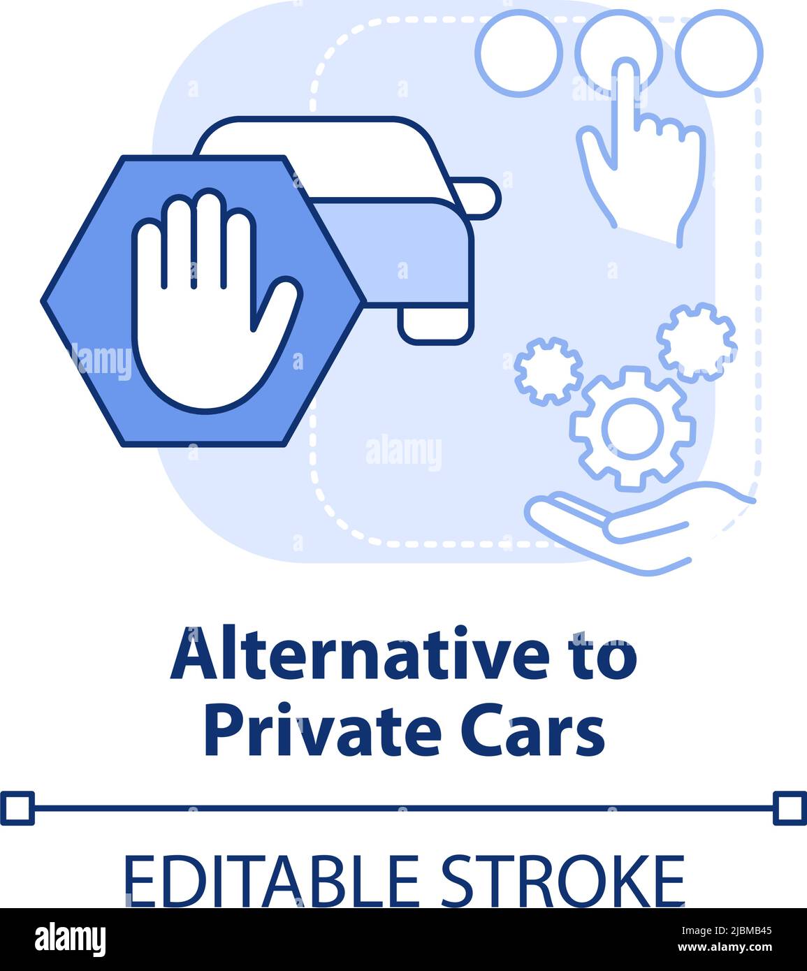Alternative to private cars light blue concept icon Stock Vector Image & Art - Alamy