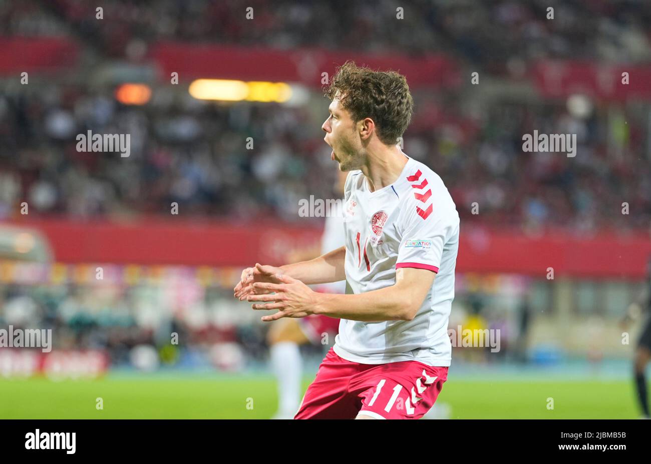 Ernst-Happel Stadium, Vienna, Austria. 6th June, 2022. Andreas Skov ...