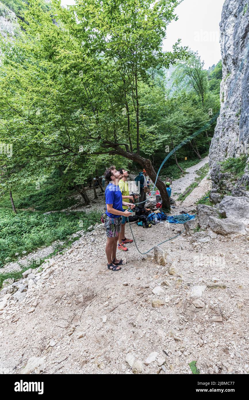 Italy Veneto Monte Grappa - Valle Santa Felicita - Climbing - Pilastro ...