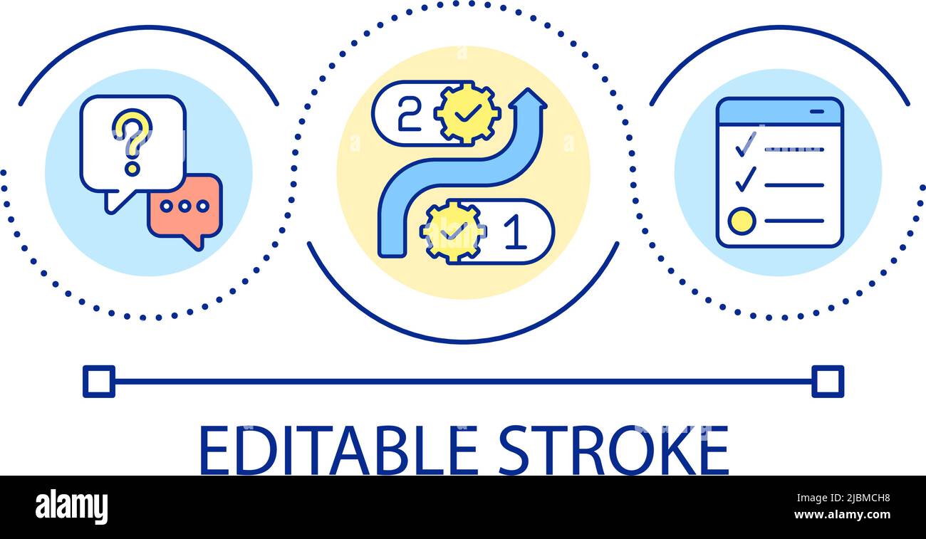Strategic planning process loop concept icon Stock Vector Image & Art ...