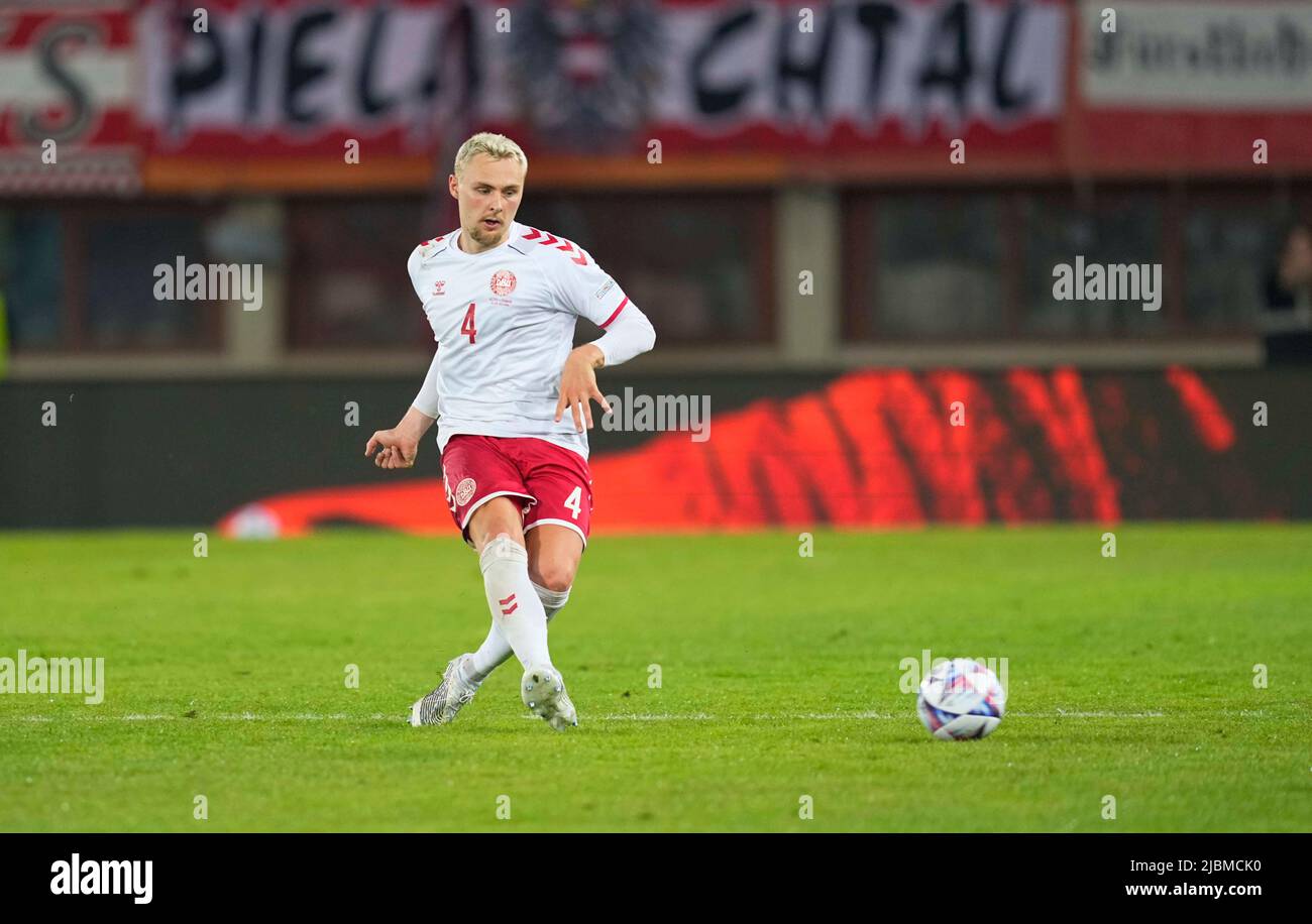 Ernst-Happel Stadium, Vienna, Austria. 6th June, 2022. Victor Nelsson ...