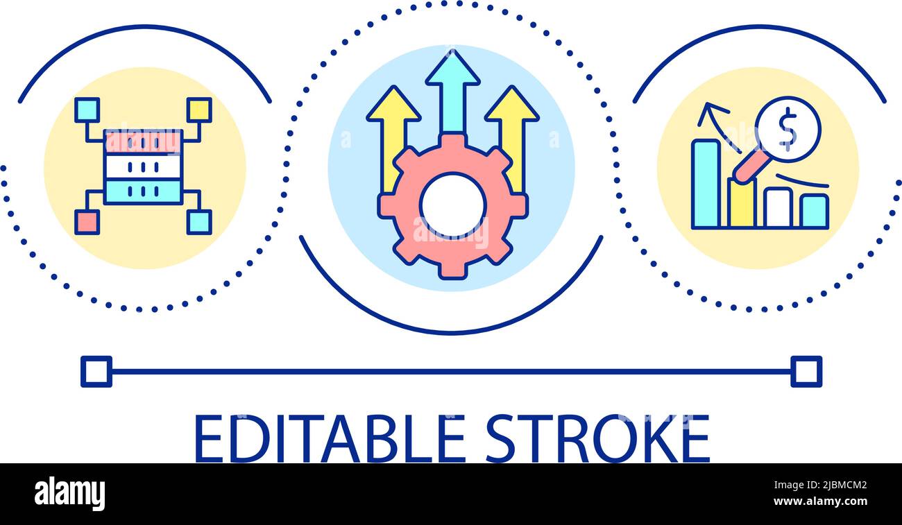 Tools to boost productivity loop concept icon Stock Vector Image & Art ...