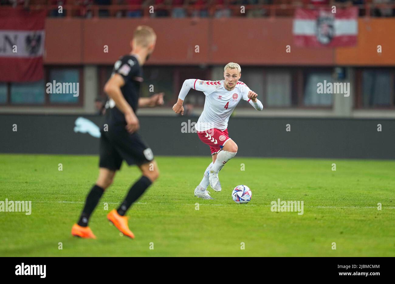 Ernst-Happel Stadium, Vienna, Austria. 6th June, 2022. Victor Nelsson ...