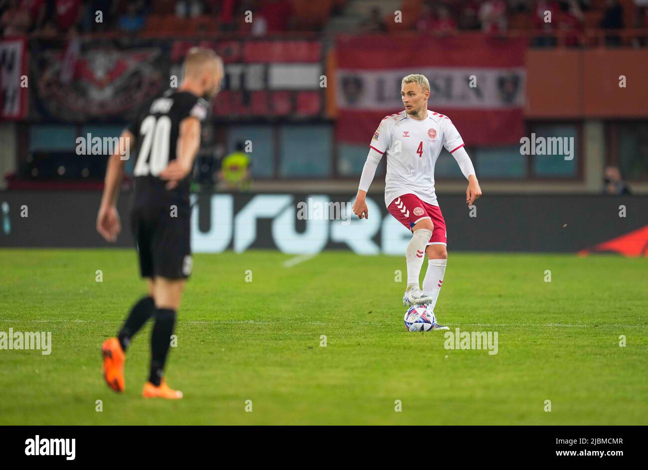 Ernst-Happel Stadium, Vienna, Austria. 6th June, 2022. Victor Nelsson ...