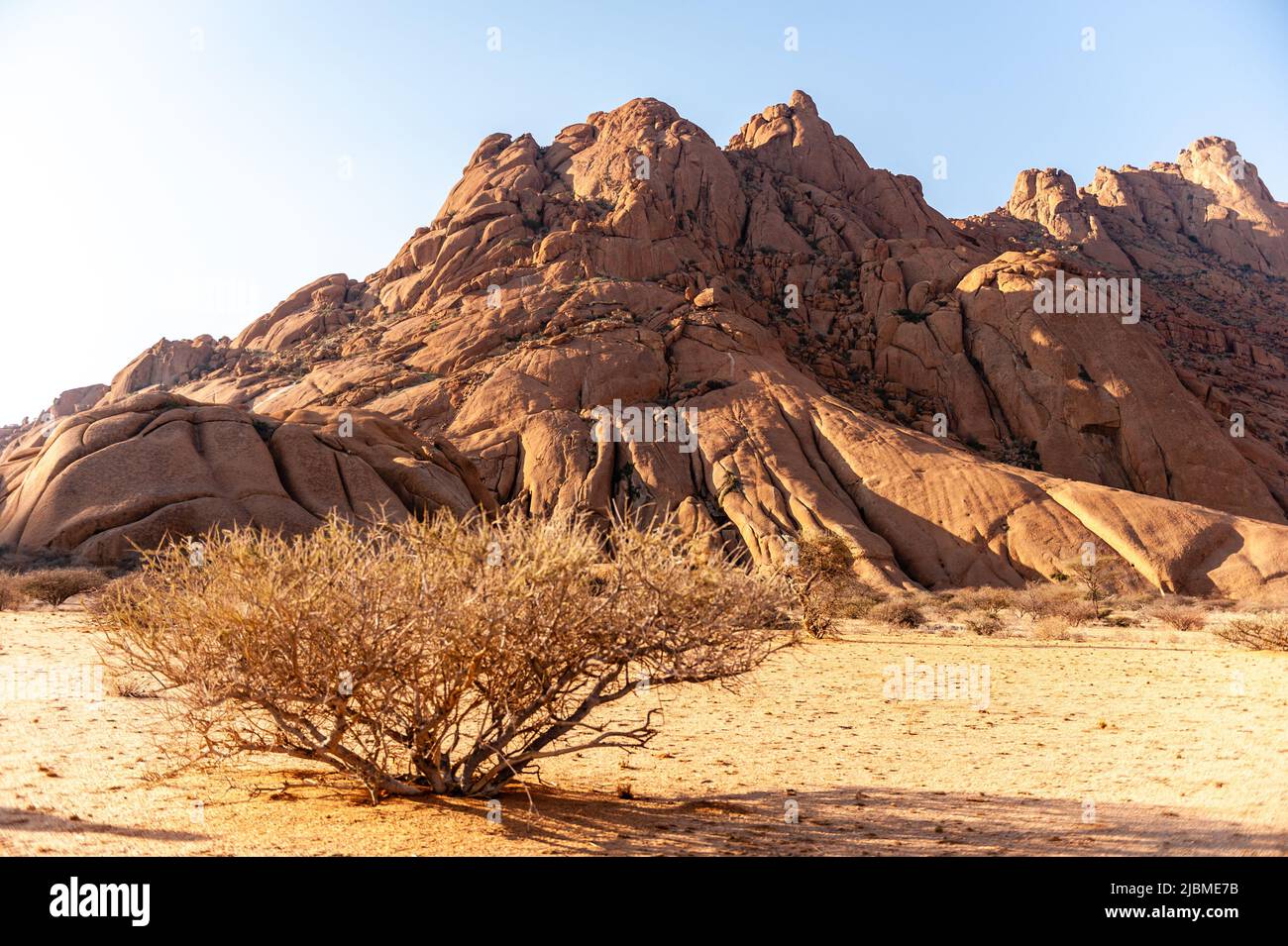 Impression of the Rocky Namibian Desert near Spitzkoppe during the ...