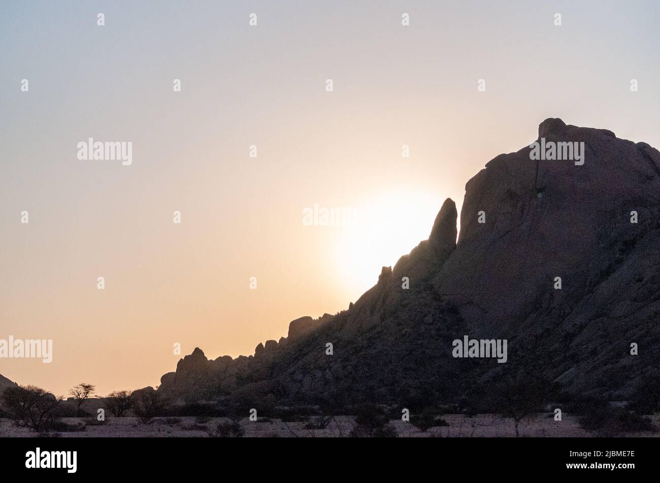 Impression of the Rocky Namibian Desert near Spitzkoppe during the ...