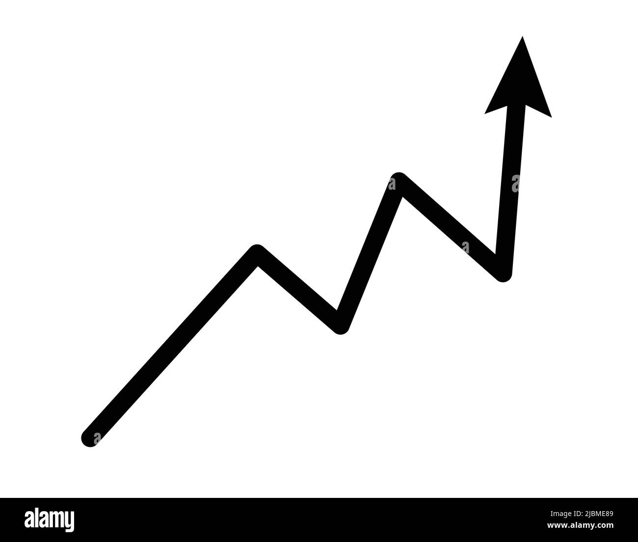 growing graph arrow. Office manager grow chart icon. grow chart vector ...