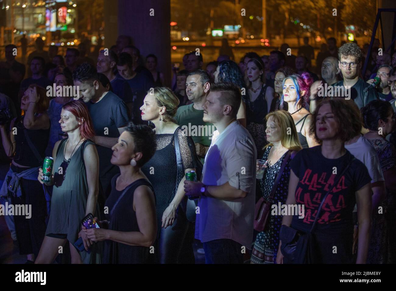 June. 4th 2022. Zagreb, Croatia - Mizar, the cult Macedonian goth rock ...