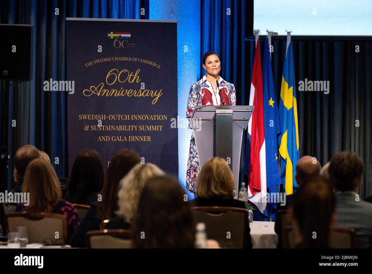Crown Princess Victoria delivers a speech at the celebration of the ...