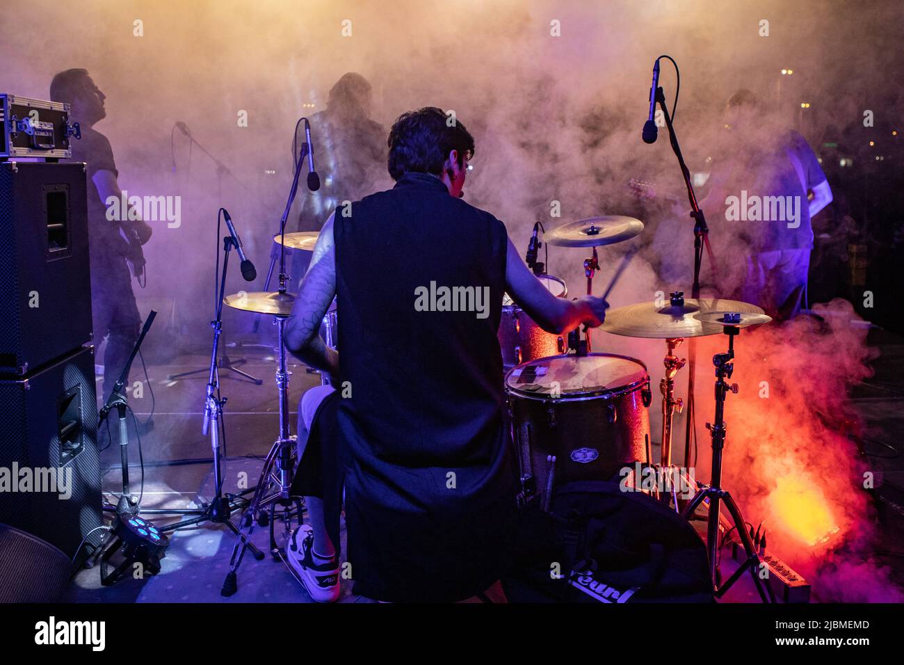 June. 4th 2022. Zagreb, Croatia - Mizar, the cult Macedonian goth rock ...