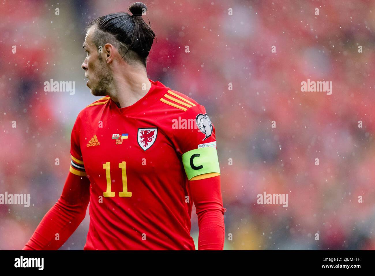 CARDIFF, WALES - 05 JUNE 2022: Wales' Gareth Bale during he 2022 FIFA ...