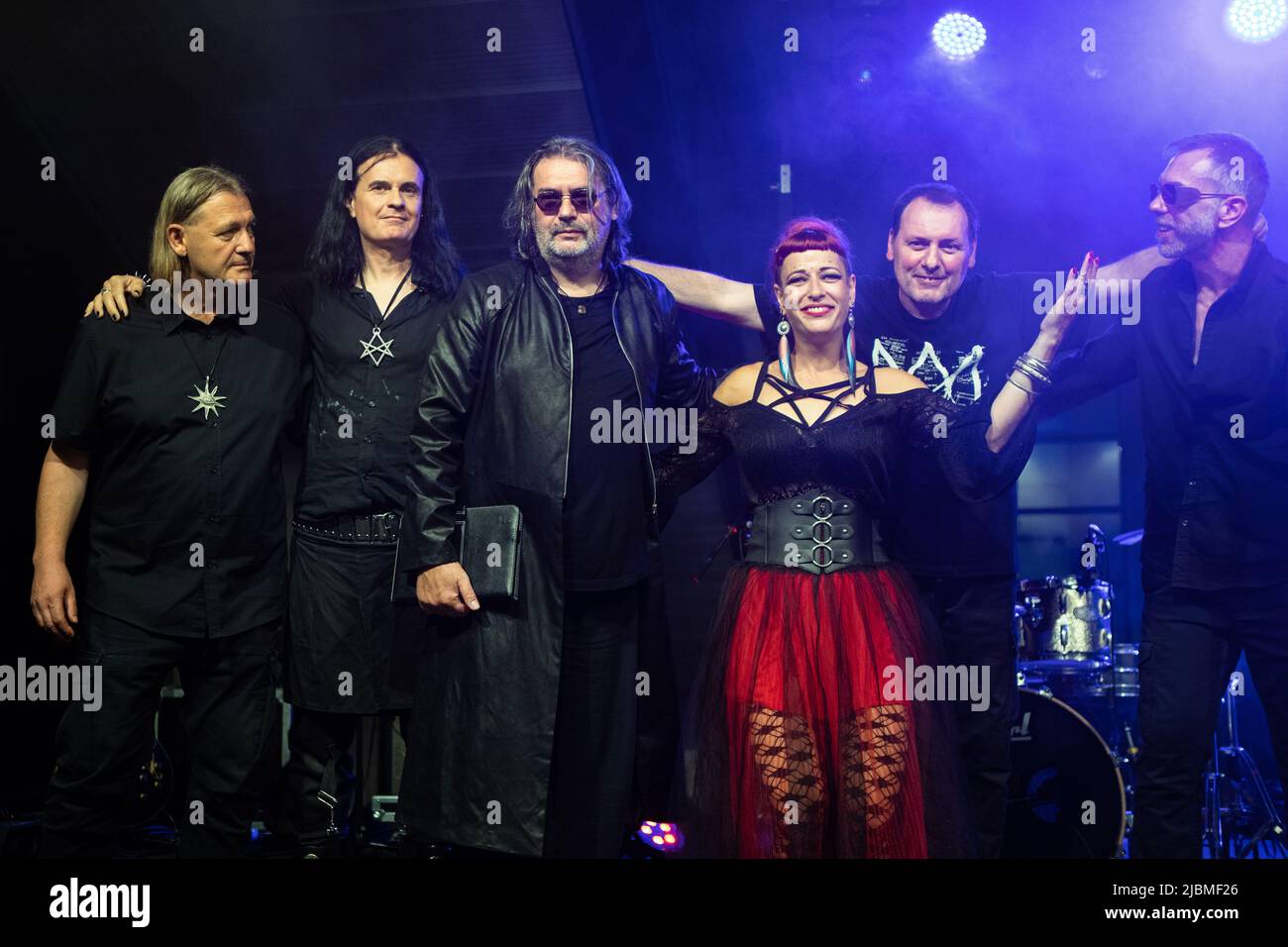 June. 4th 2022. Zagreb, Croatia - Mizar, the cult Macedonian goth rock ...
