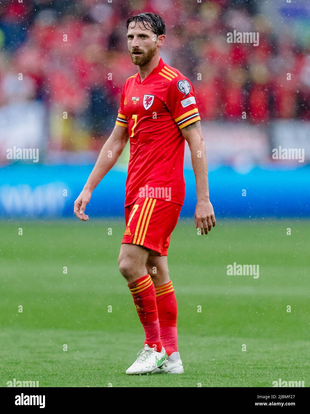 CARDIFF, WALES - 05 JUNE 2022: Wales' Joe Allen during he 2022 FIFA ...