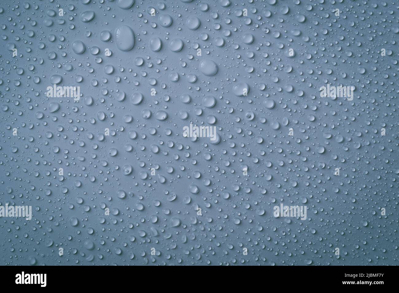 The concept of raindrops falling on gray background Abstract wet grey ...