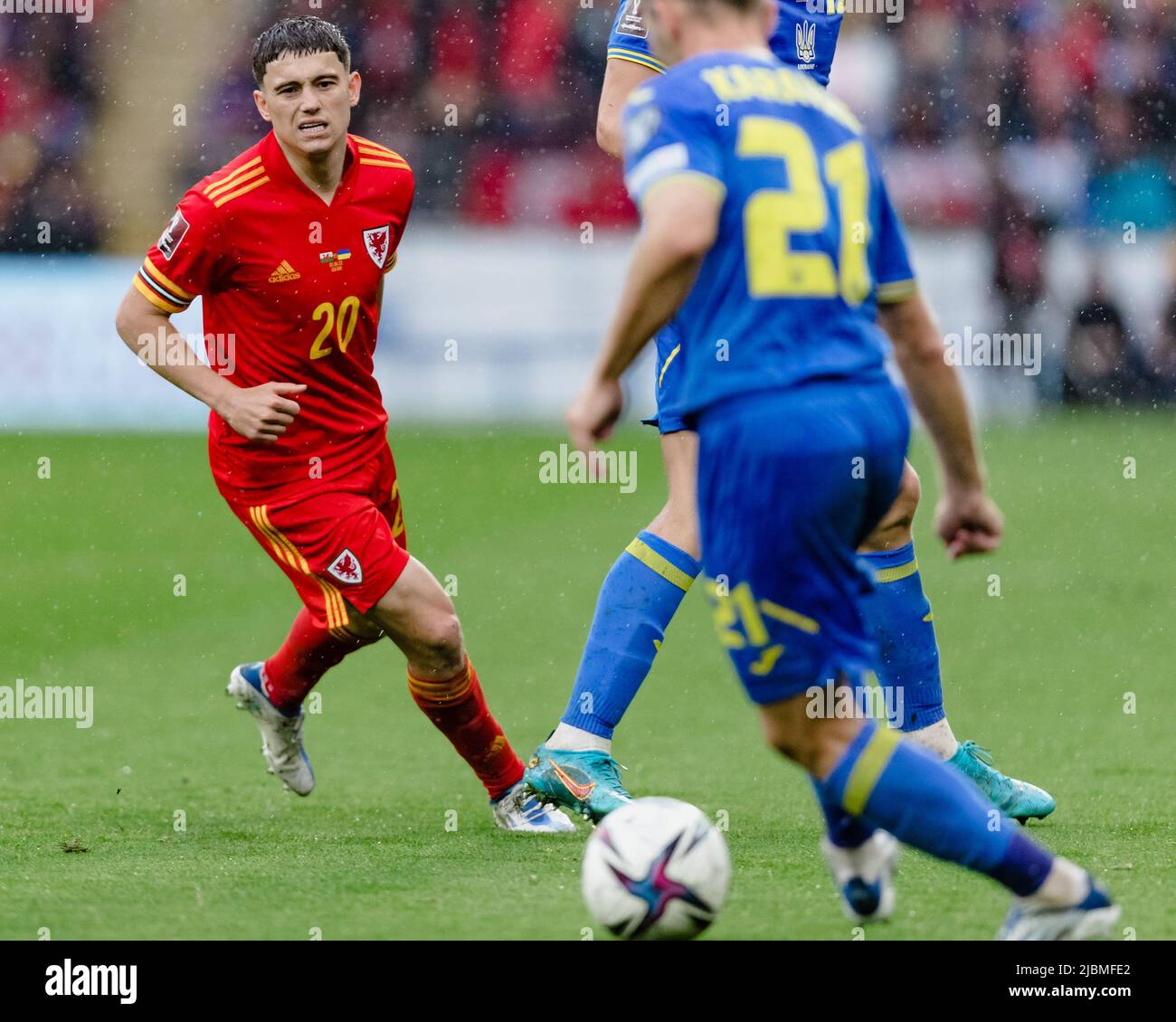 CARDIFF, WALES - 05 JUNE 2022: Wales' Dan James during he 2022 FIFA ...
