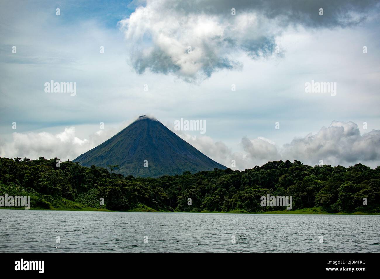 Arenal Volcano and Lake in Alajuela Costa Rica Stock Photo - Alamy