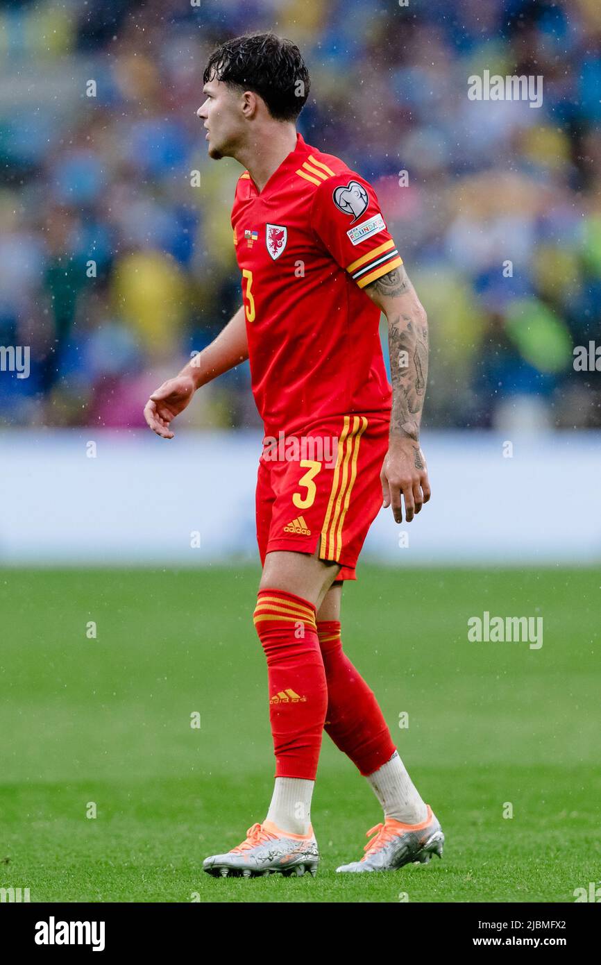 CARDIFF, WALES - 05 JUNE 2022: Wales' Neco Williams during he 2022 FIFA ...