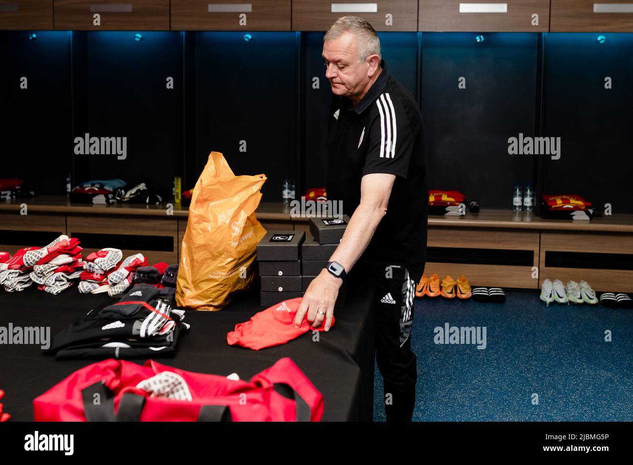 CARDIFF, WALES - 05 JUNE 2022: Wales’ Equipment Manager Kevin Mccusker ...
