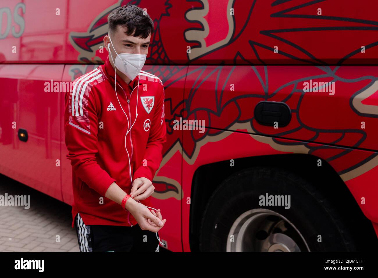 CARDIFF, WALES - 05 JUNE 2022: Wales' Dylan Levitt prior to the 2022 ...