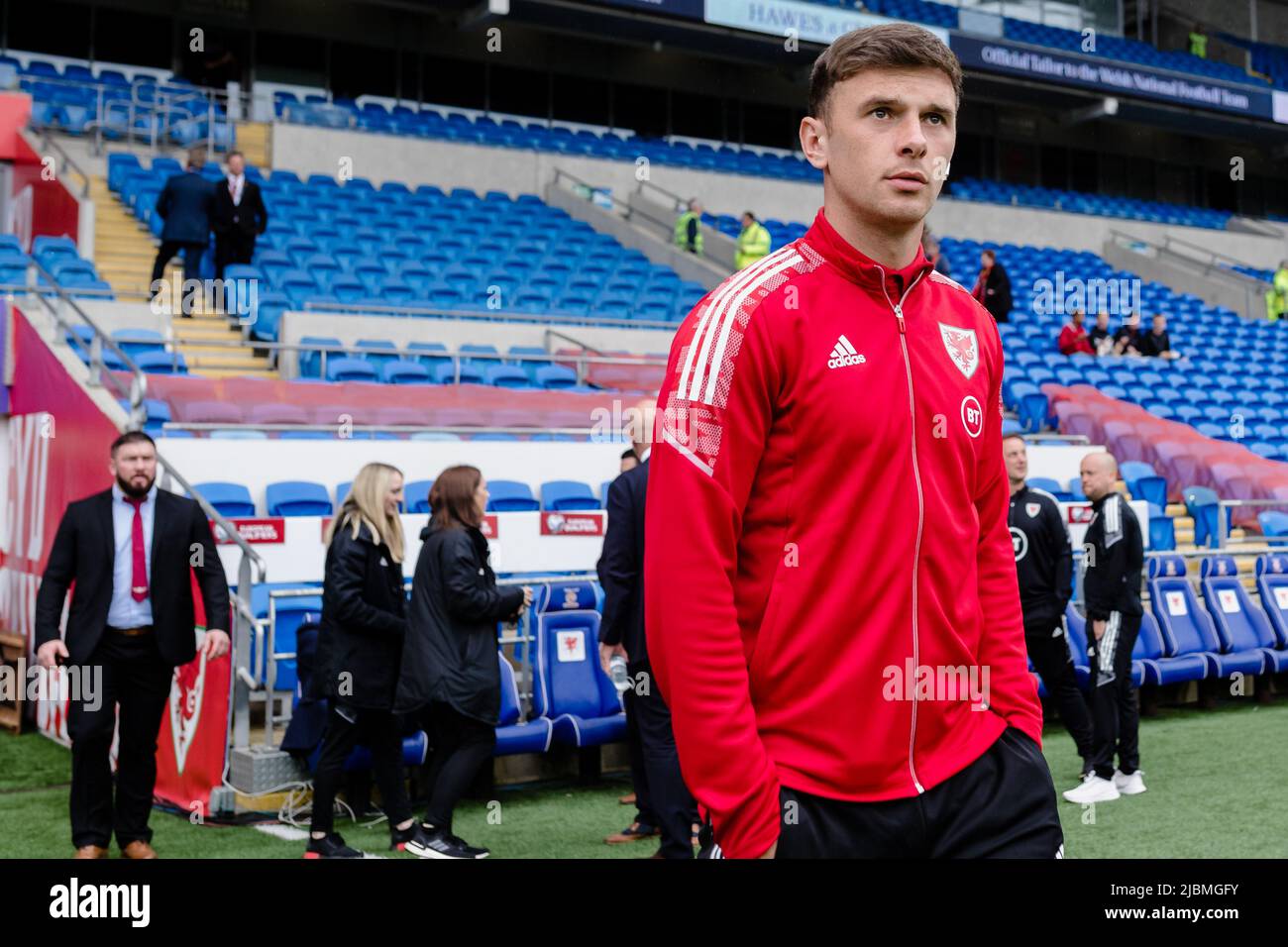 CARDIFF, WALES - 05 JUNE 2022: Wales' Mark Harris prior to the 2022 ...