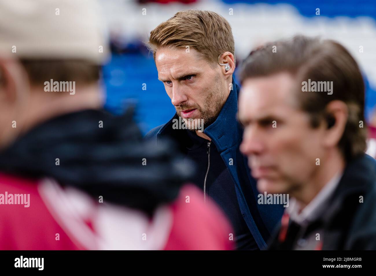CARDIFF, WALES - 05 JUNE 2022: Ex Wales player David Edwards prior to ...