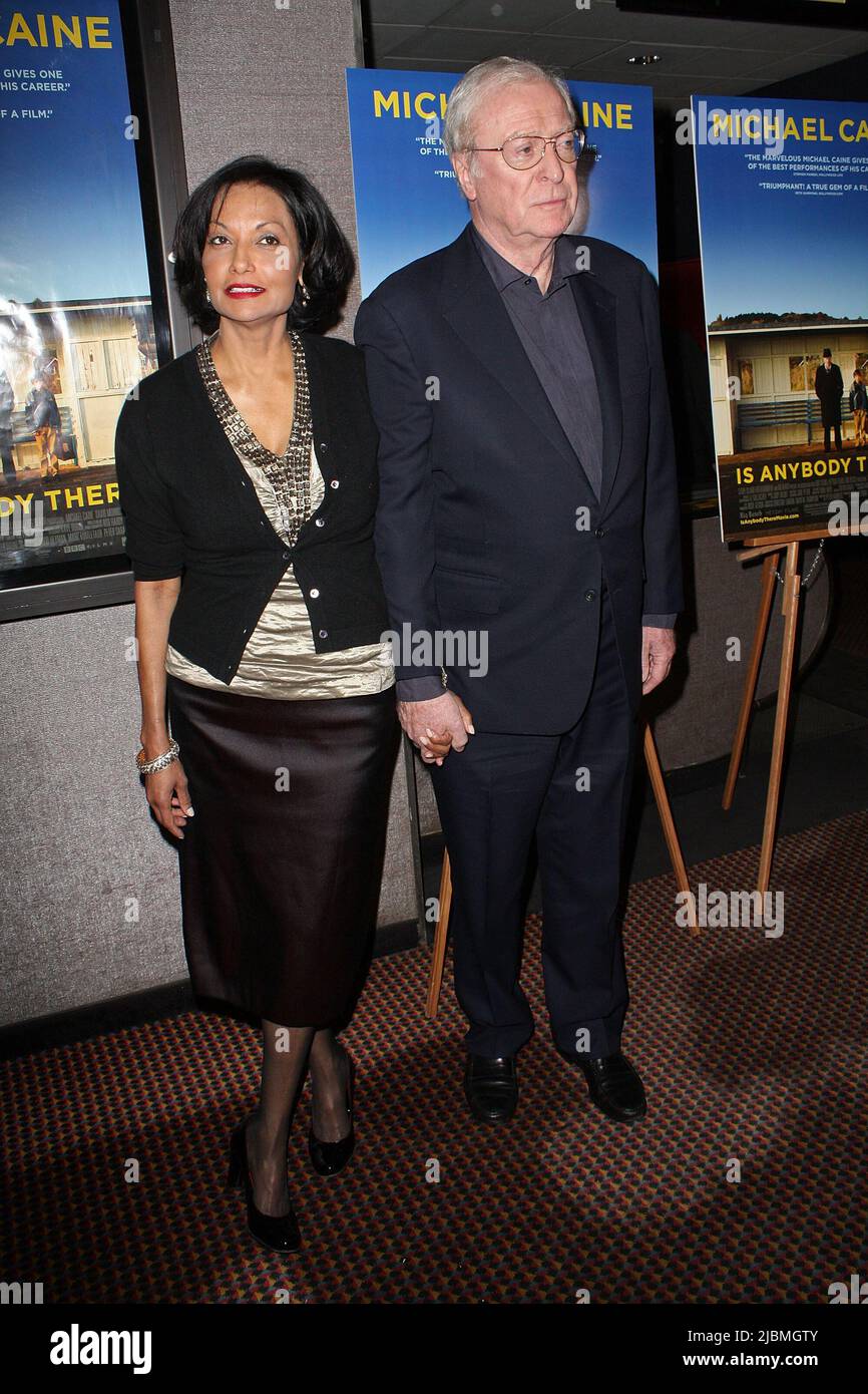 Michael caine shakira caine premiere hi-res stock photography and ...