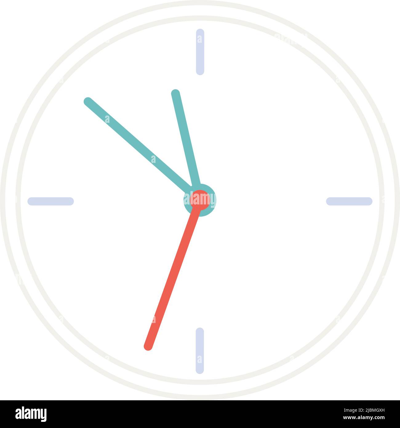 Clock face with color arrows icon. Time symbol Stock Vector Image & Art ...