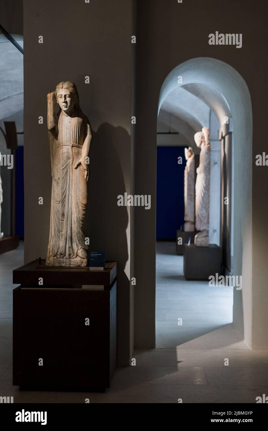 church statues in the catholic museum in italy Stock Photo - Alamy