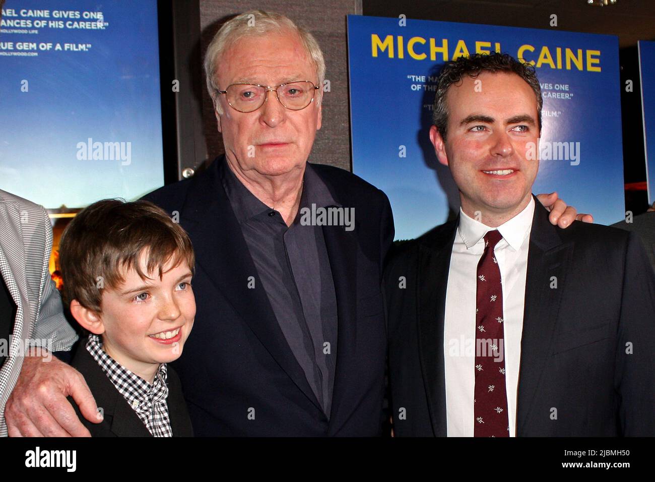 New York, NY, USA. 6 April, 2009. Bill Milner, Sir Michael Caine ...