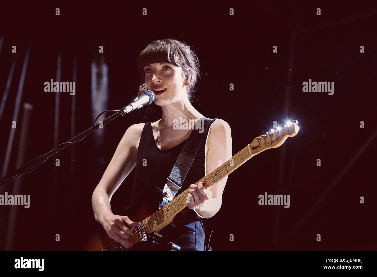 Elena Tonra of Daughter band performs live on stage in Rome. (Photo by ...