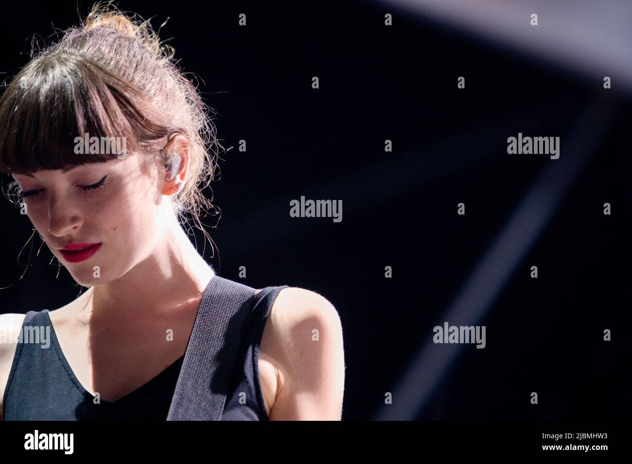 Elena Tonra of Daughter band performs live on stage in Rome. (Photo by ...