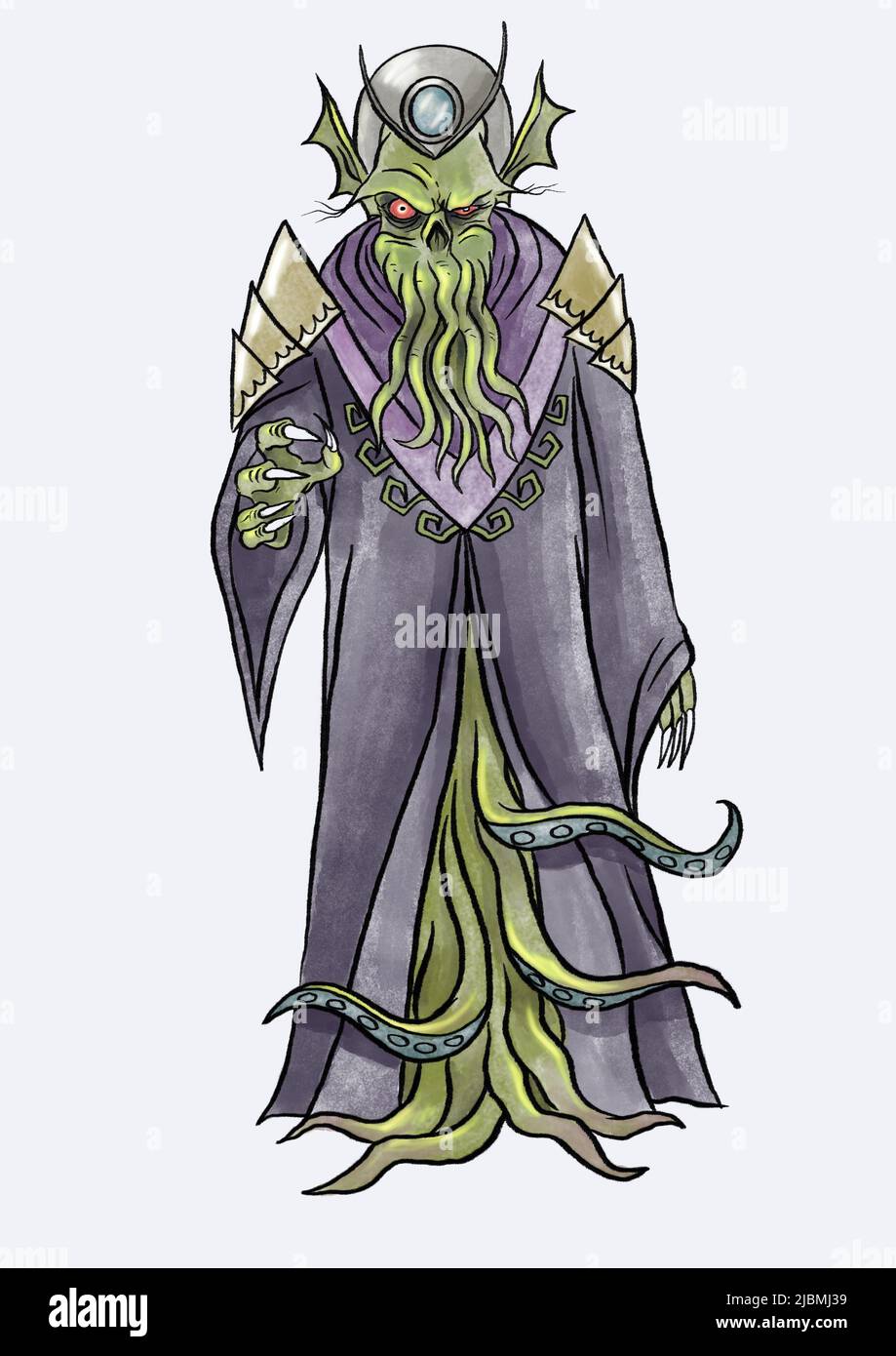 role playing eldritch monster illustration Stock Photo - Alamy