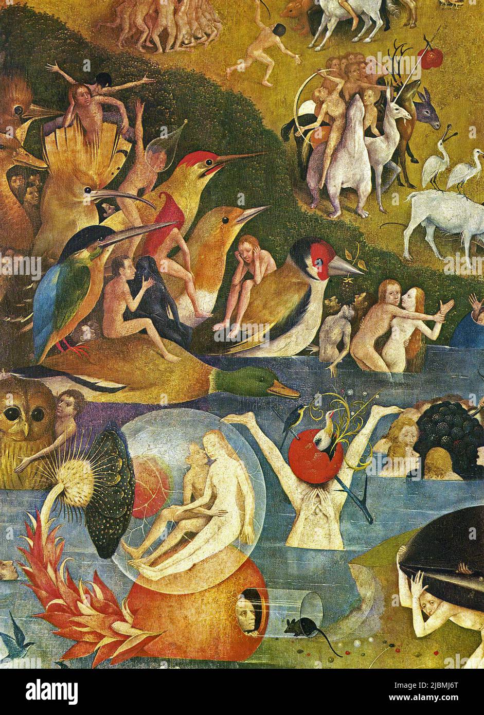 The Garden Of Earthly Delights Detail From Central Panel Of Triptych