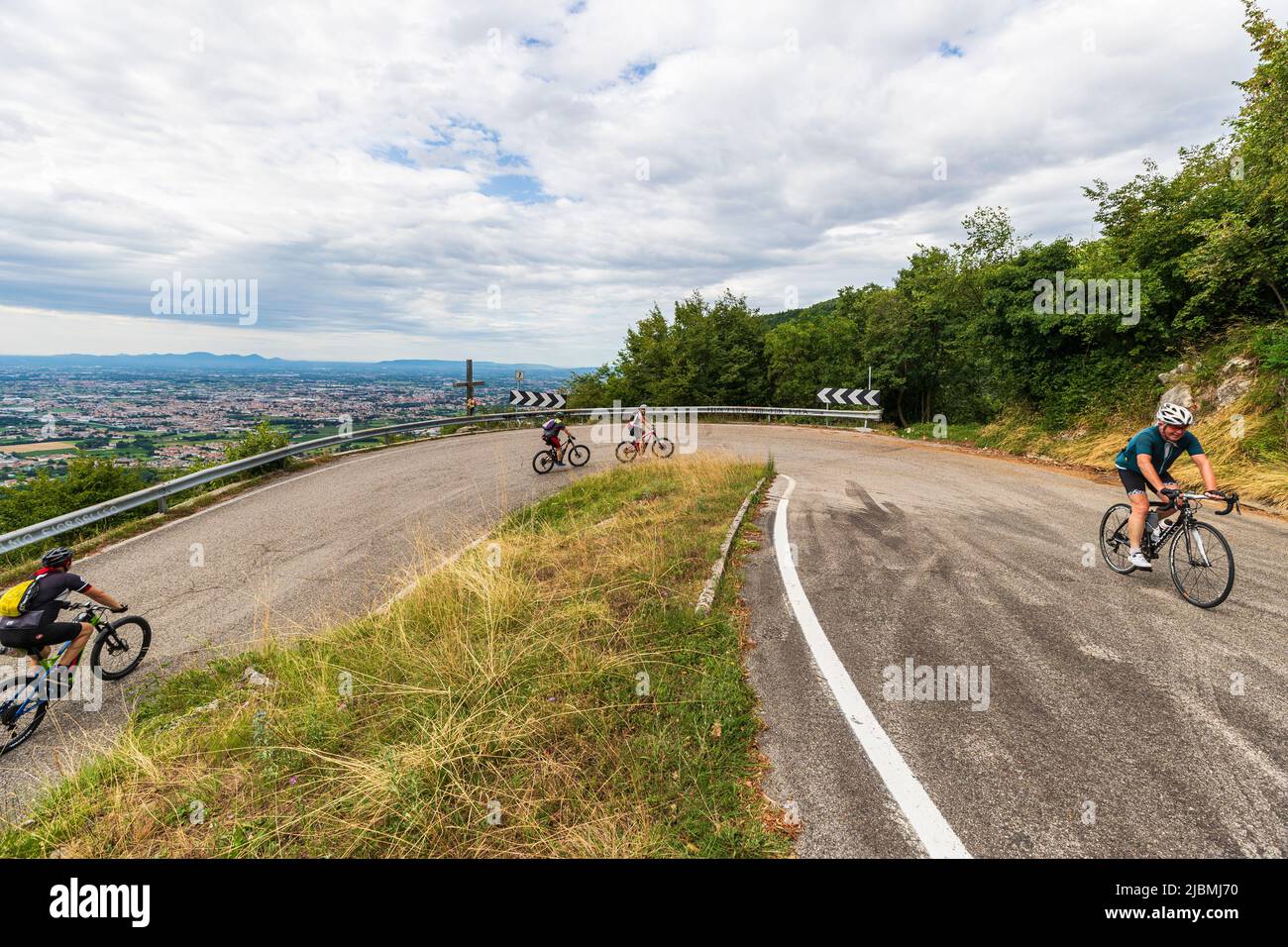 Italy monte grappa cycling hi-res stock photography and images - Alamy