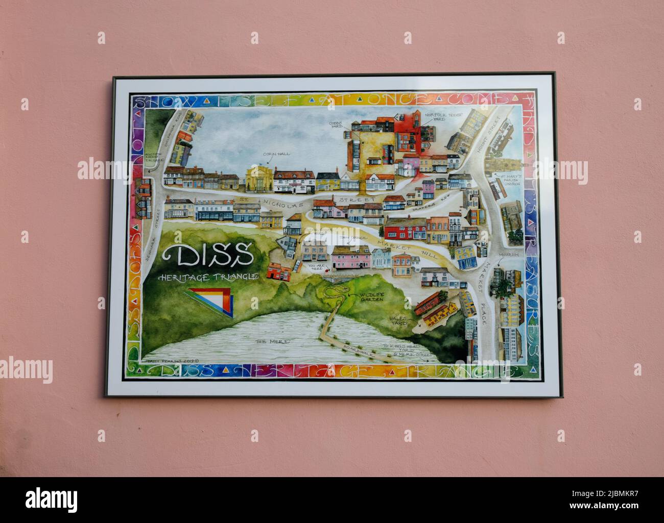 Map of diss hi-res stock photography and images - Alamy