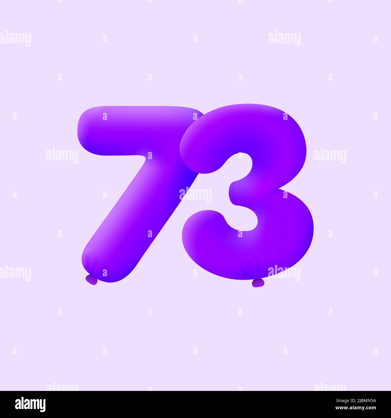 3d number 73 hi-res stock photography and images - Alamy
