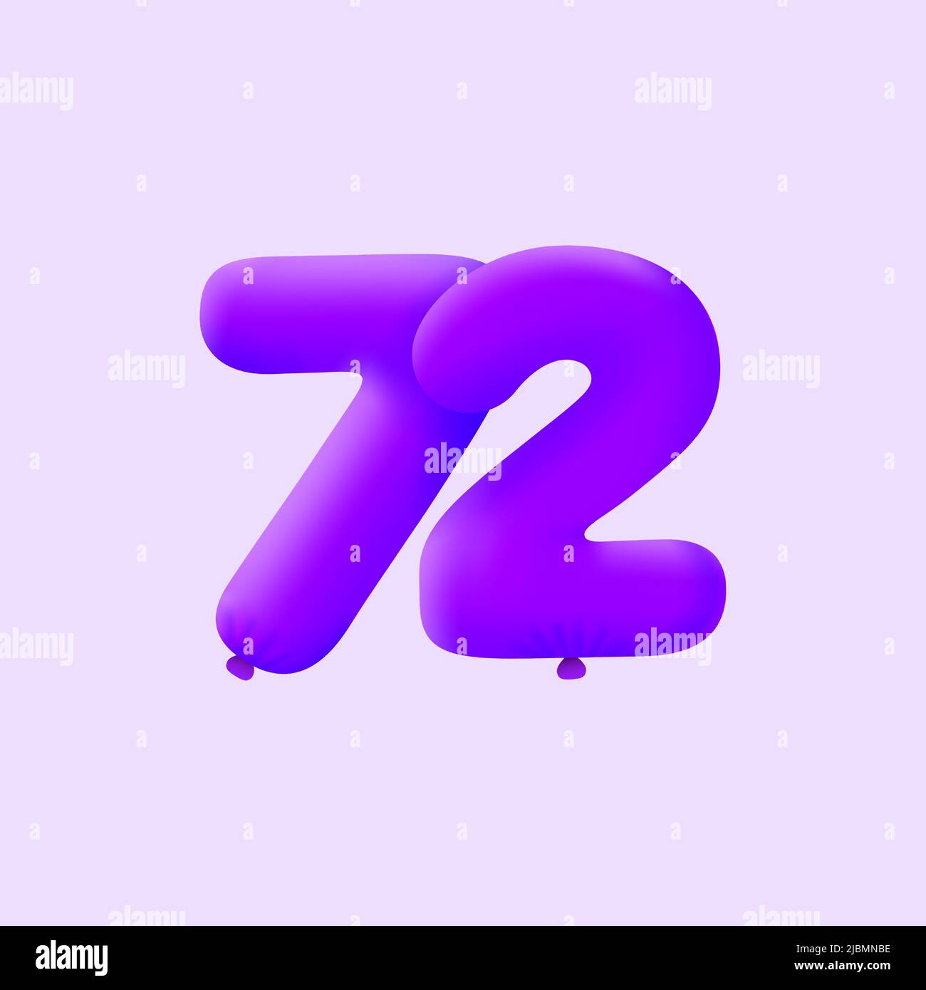 3d number 72 hi-res stock photography and images - Alamy