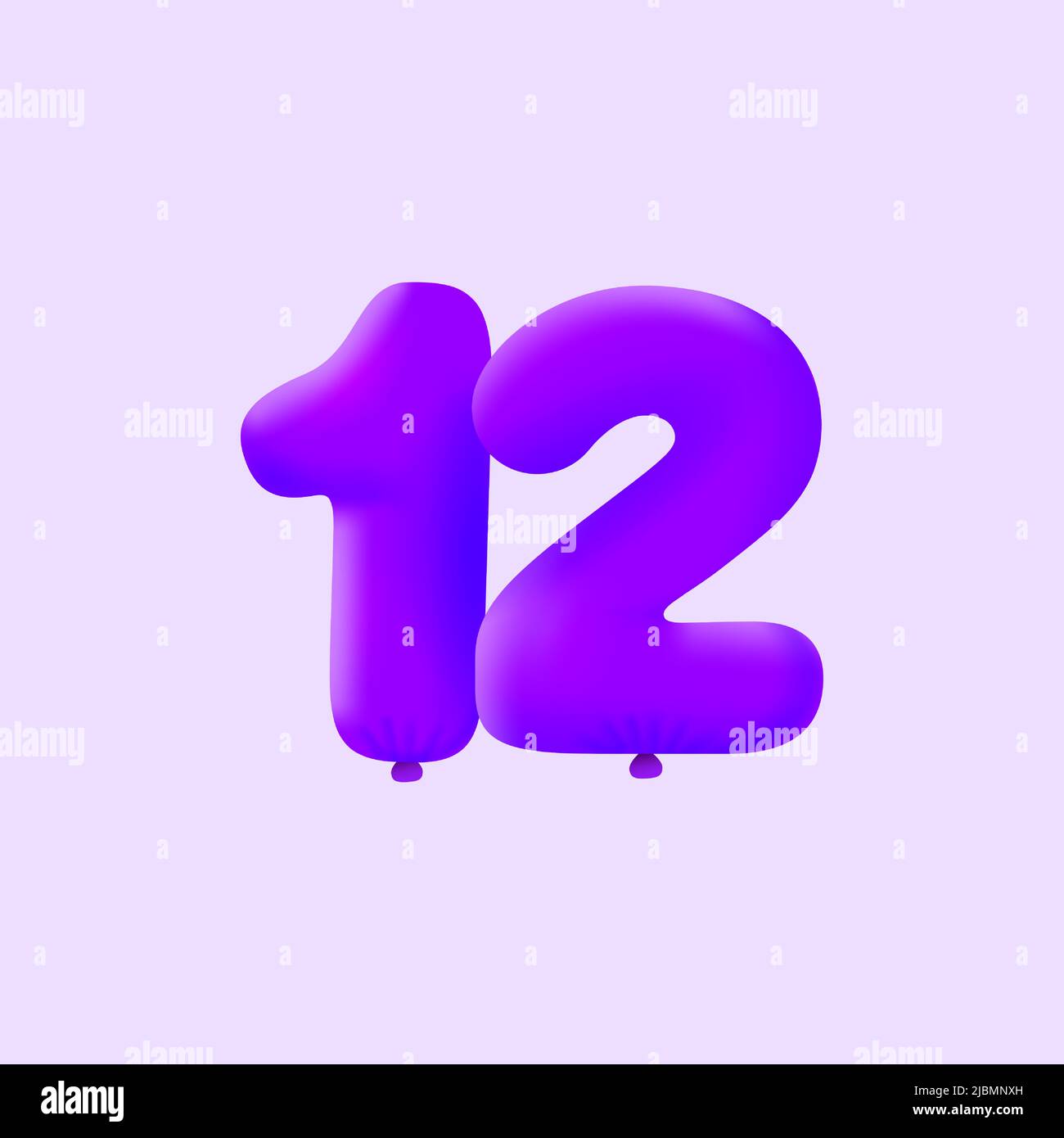 Balloon number 12 hi-res stock photography and images - Alamy