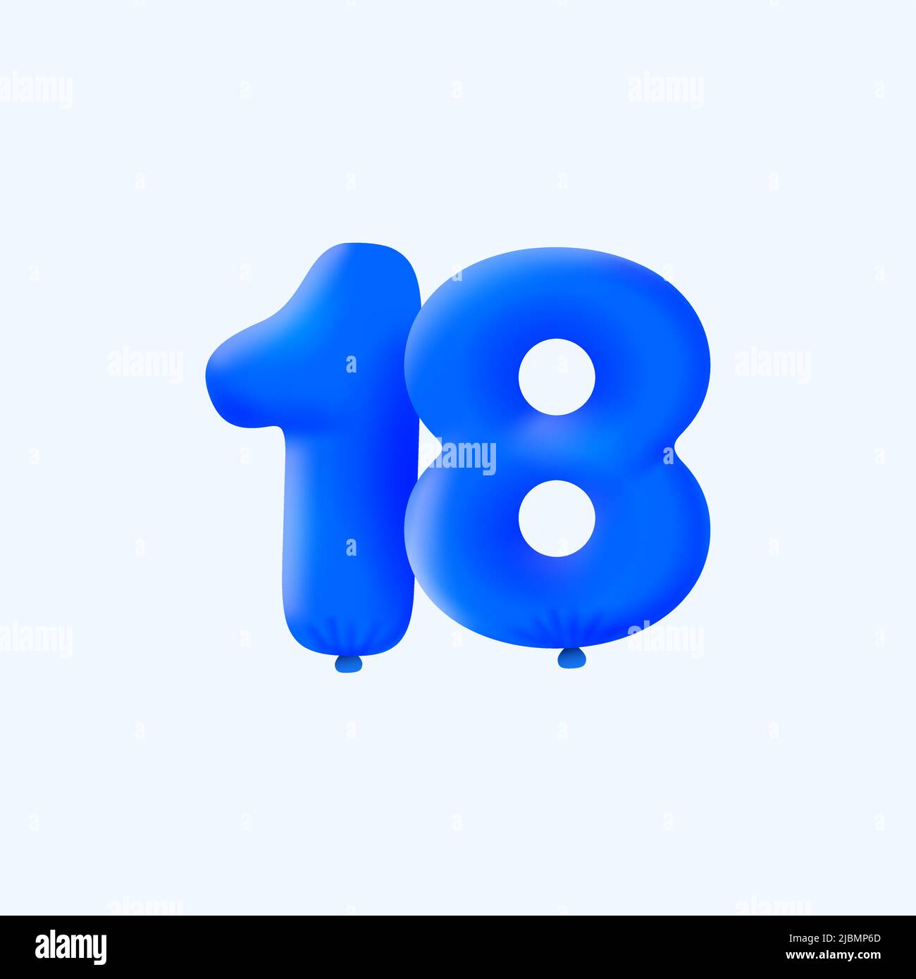 Blue Number 18
