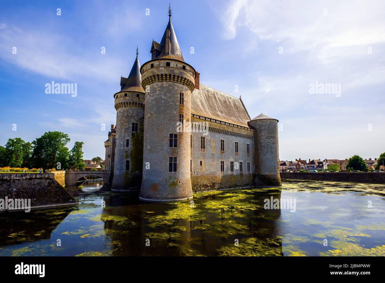 Chateau de Sully-sur-Loire, on of the Loire Valley castles in France ...