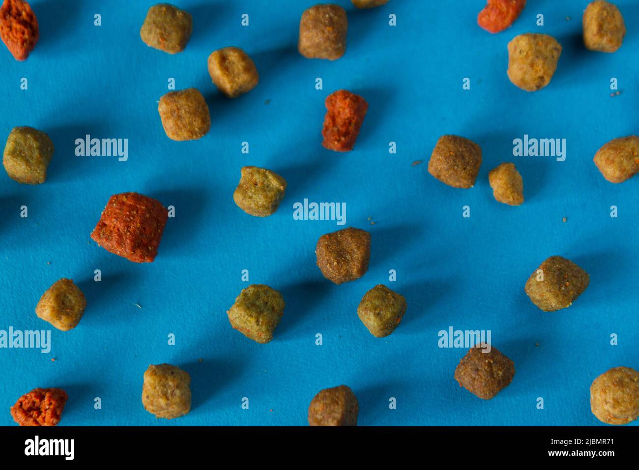 Cat food or dog background. Dry cat food background Stock Photo - Alamy