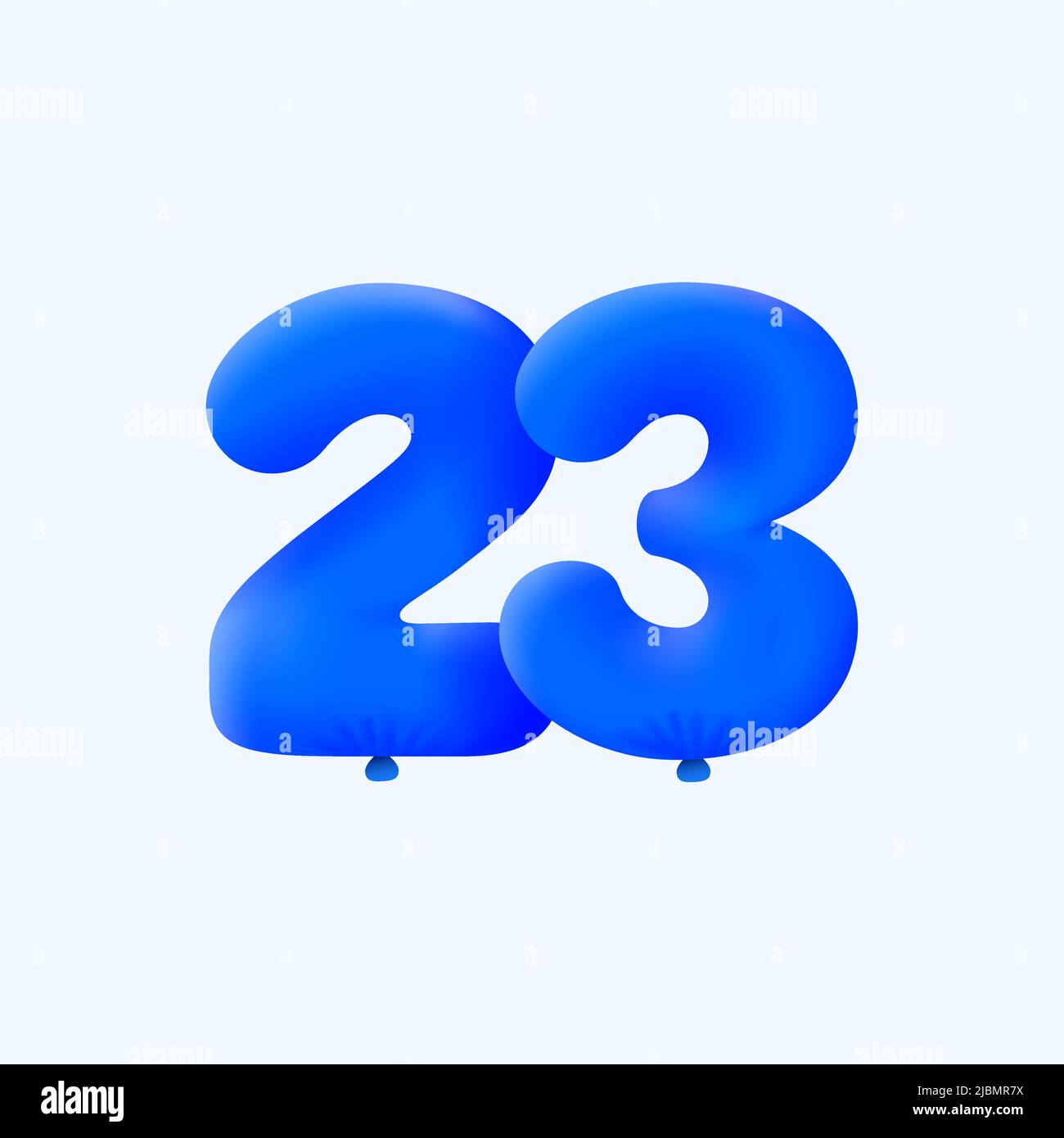 Blue Number Twenty Three