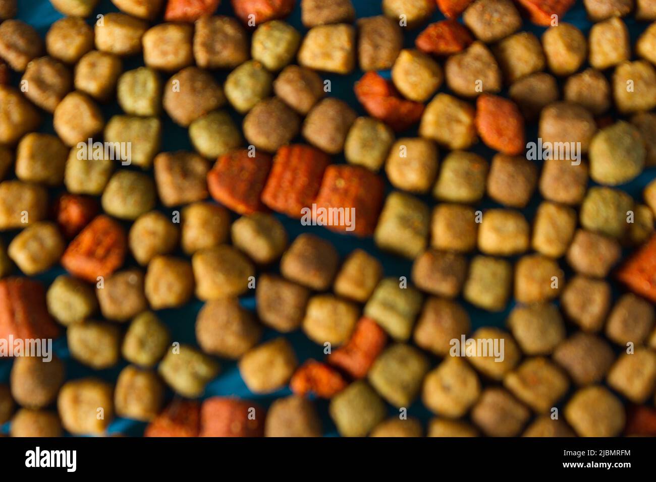 Cat food or dog background. Dry cat food background Stock Photo - Alamy