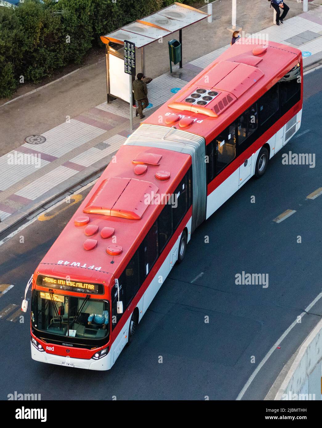 Caio Mondego II bus operated by Voy Santiago. Las Condes, Santiago ...