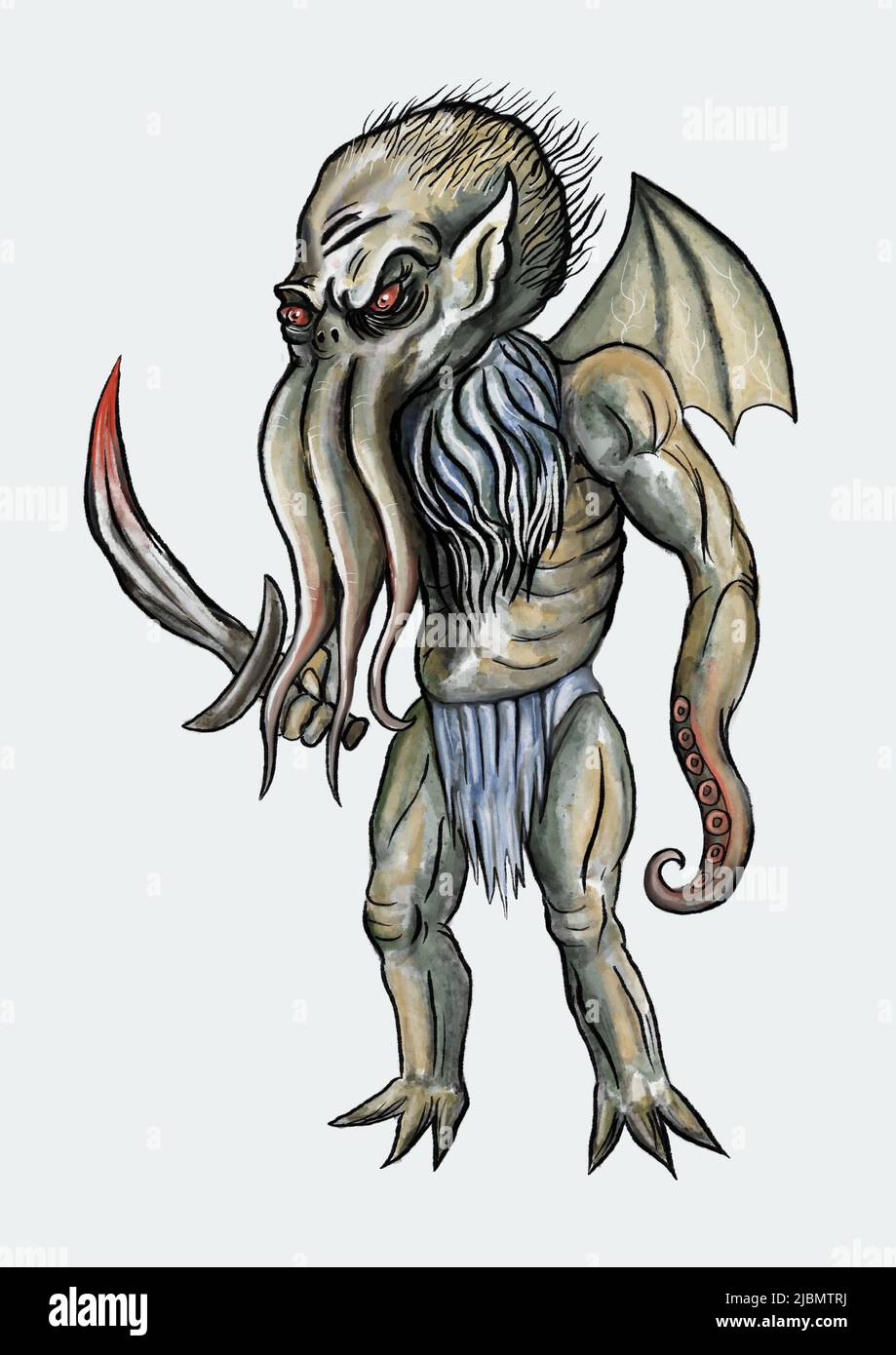 Water demon illustration hi-res stock photography and images - Alamy