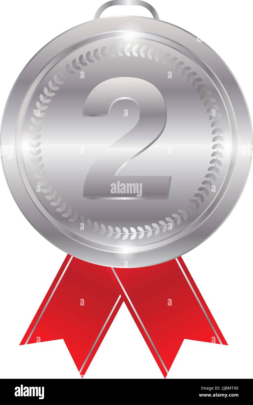 Number 2 Badge vector illustration Stock Vector Image & Art - Alamy