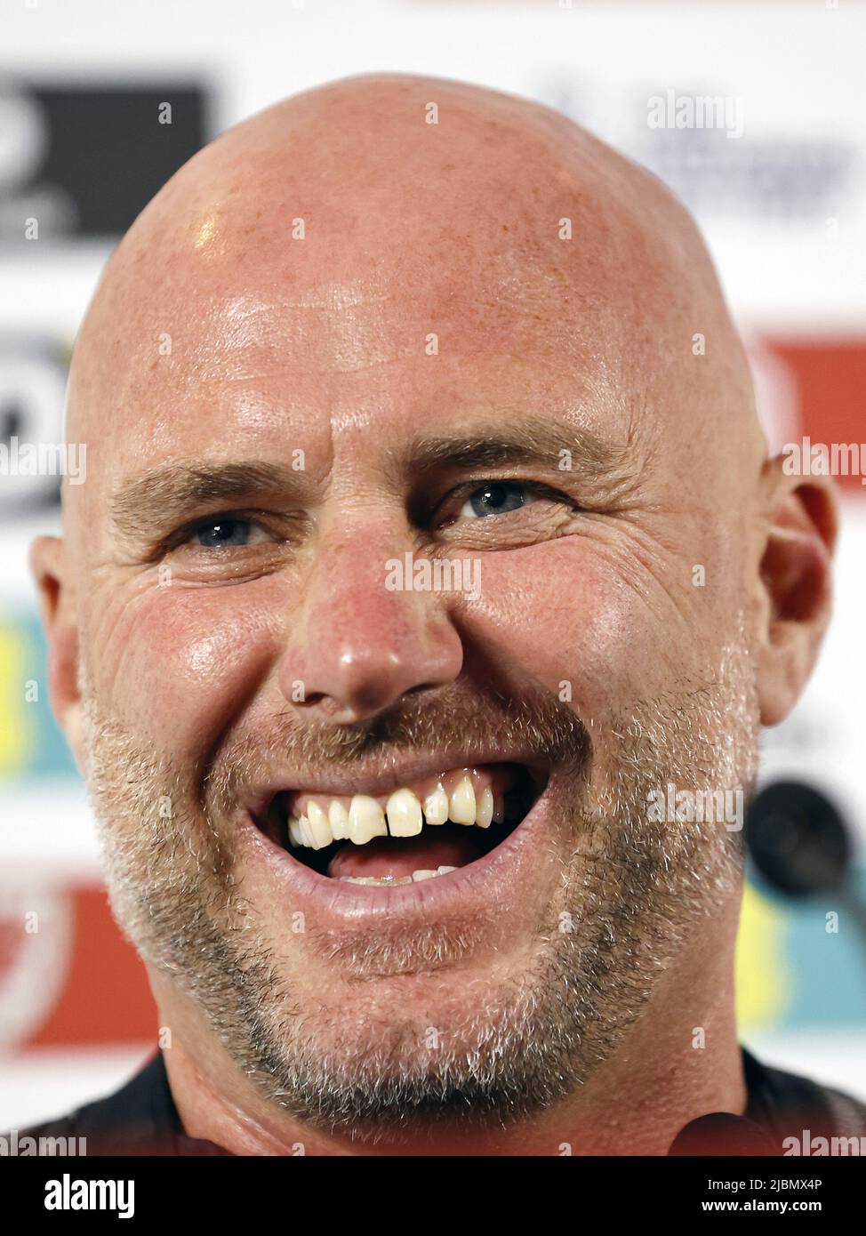Almere, Netherlands, June 7, 2022, CARDIFF - Wales coach Rob Page at ...